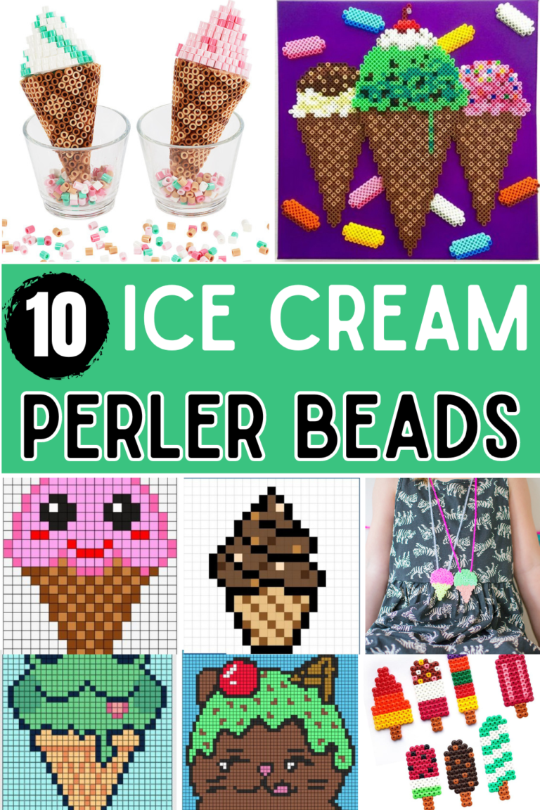 10 Ice Cream Perler Beads Patterns - DIY Crafts