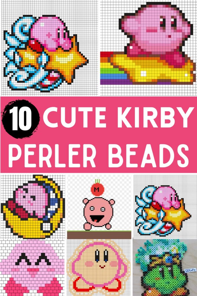 10 Kirby Perler Beads Patterns For Gaming Fans - DIY Crafts