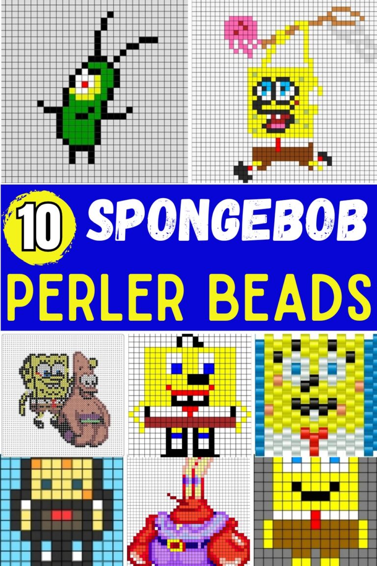 10 SpongeBob Perler Beads Patterns - DIY Crafts