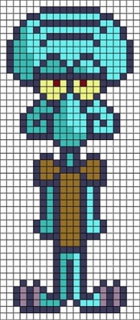 10 SpongeBob Perler Beads Patterns - DIY Crafts