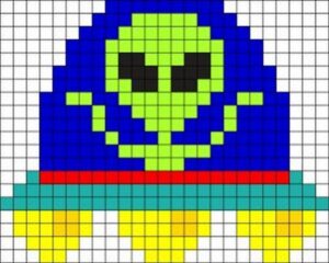 6 Alien Perler Beads Patterns Free - DIY Crafts