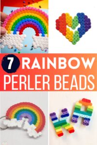 7 Rainbow Perler Bead Patterns For Colorful Creations - DIY Crafts