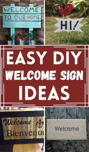 20 DIY Welcome Sign Ideas For Home Entrance - DIY Crafts