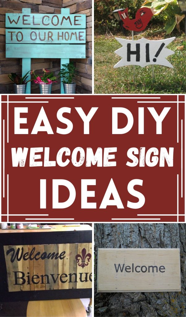 20 DIY Welcome Sign Ideas For Home Entrance - DIY Crafts