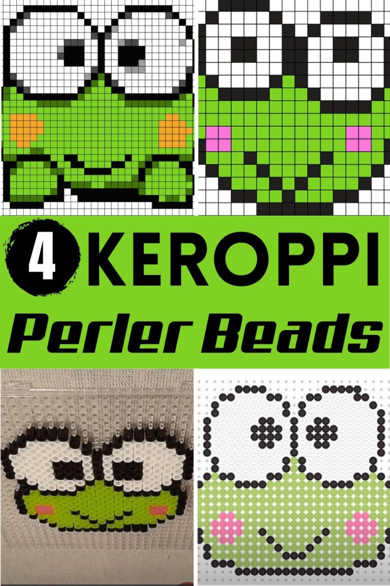 4 Keroppi Perler Beads Free Patterns DIY Crafts