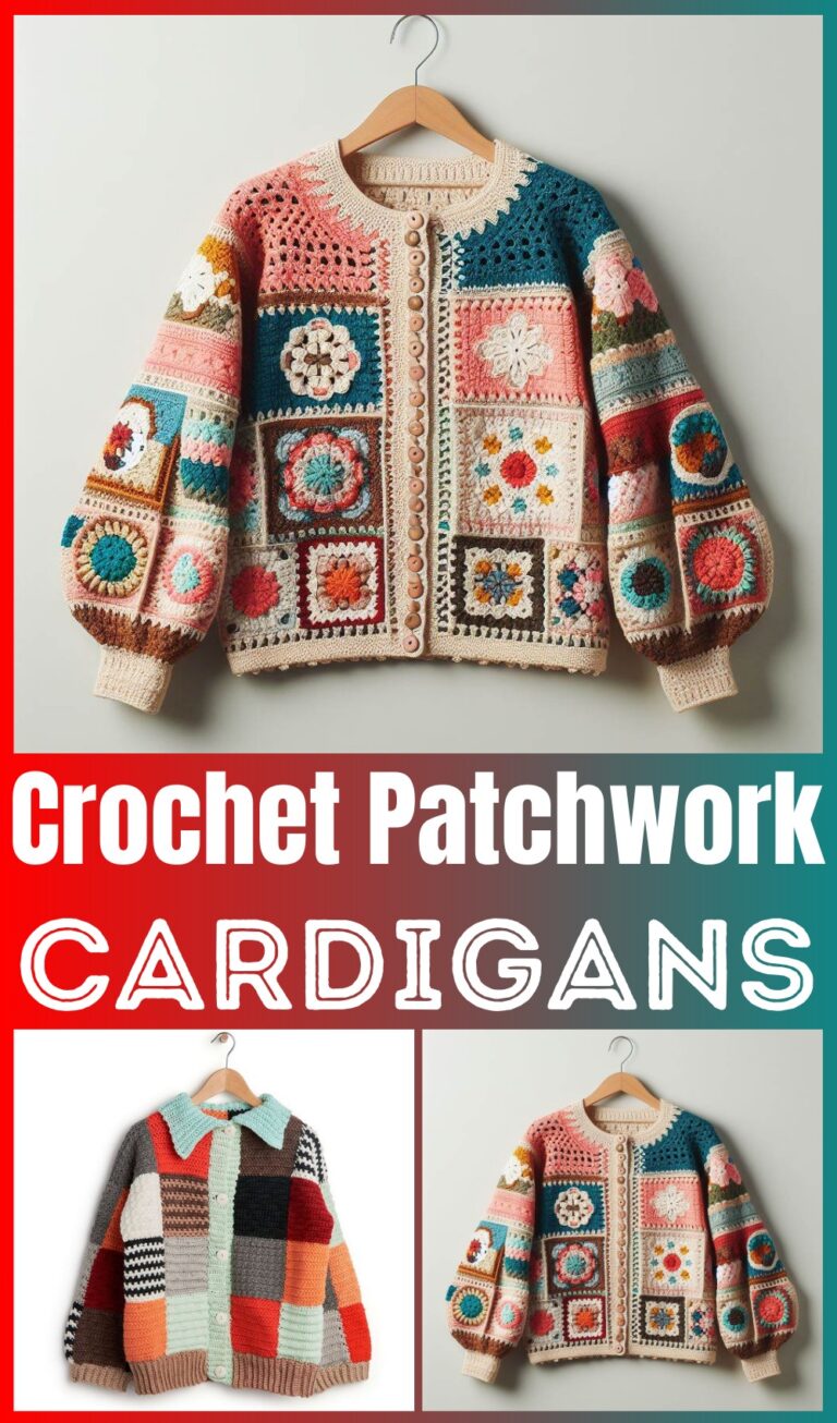 Best Free Crochet Patchwork Cardigan Patterns - DIY Crafts