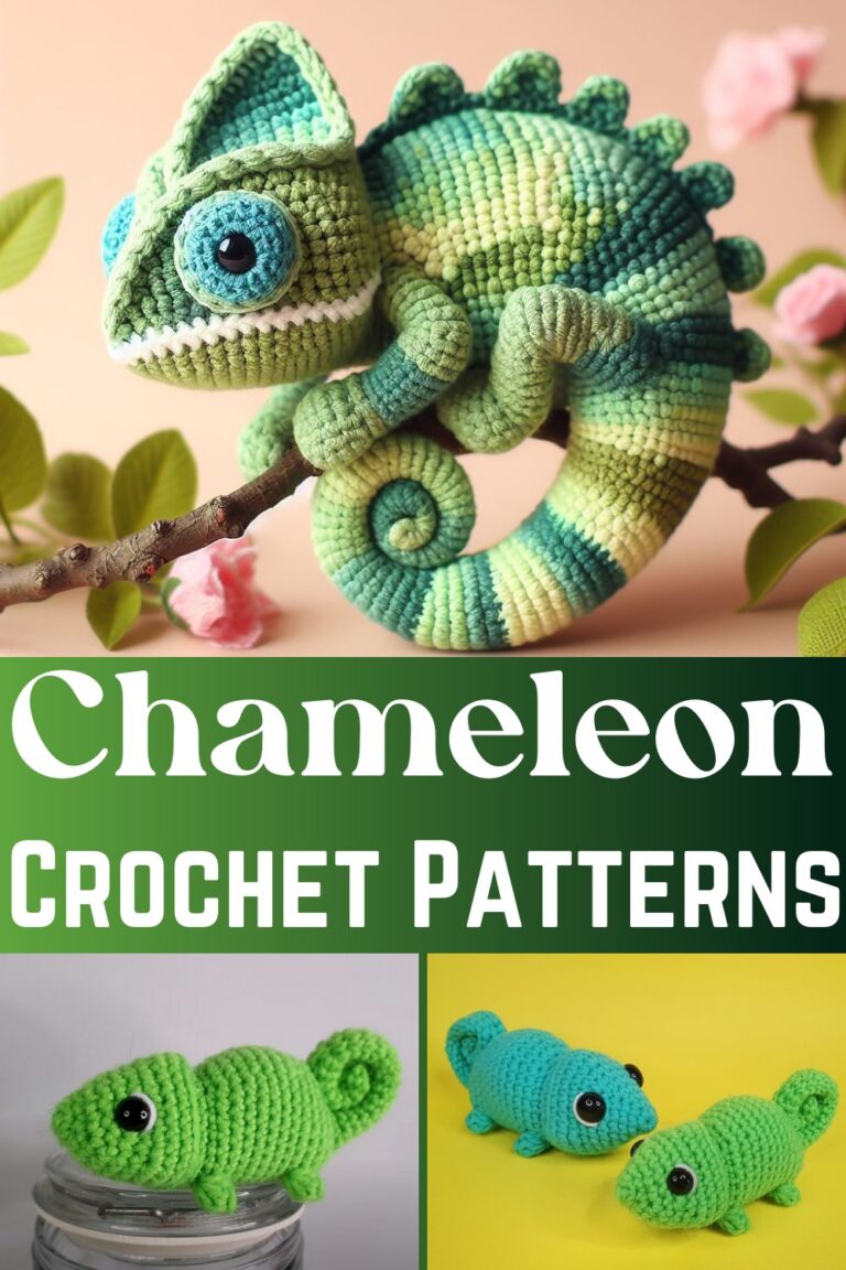 Free Chameleon Crochet Patterns For Colorful Amigurumis - DIY Crafts