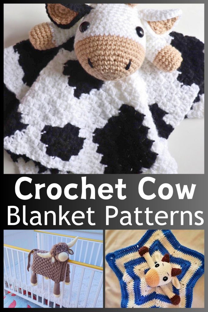 Cute Crochet Cow Blanket Patterns - DIY Crafts
