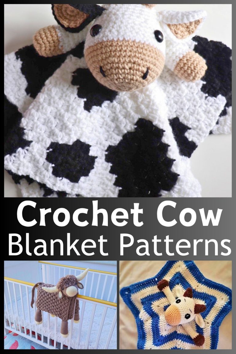Cute Crochet Cow Blanket Patterns - DIY Crafts