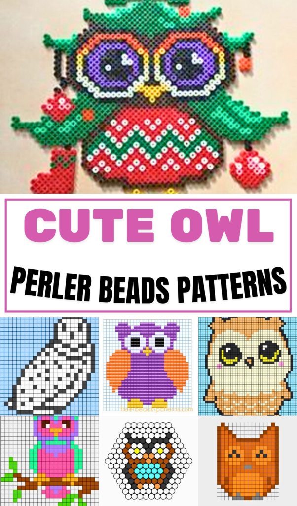 12 Cute Owl Perler Beads In Various Designs - DIY Crafts