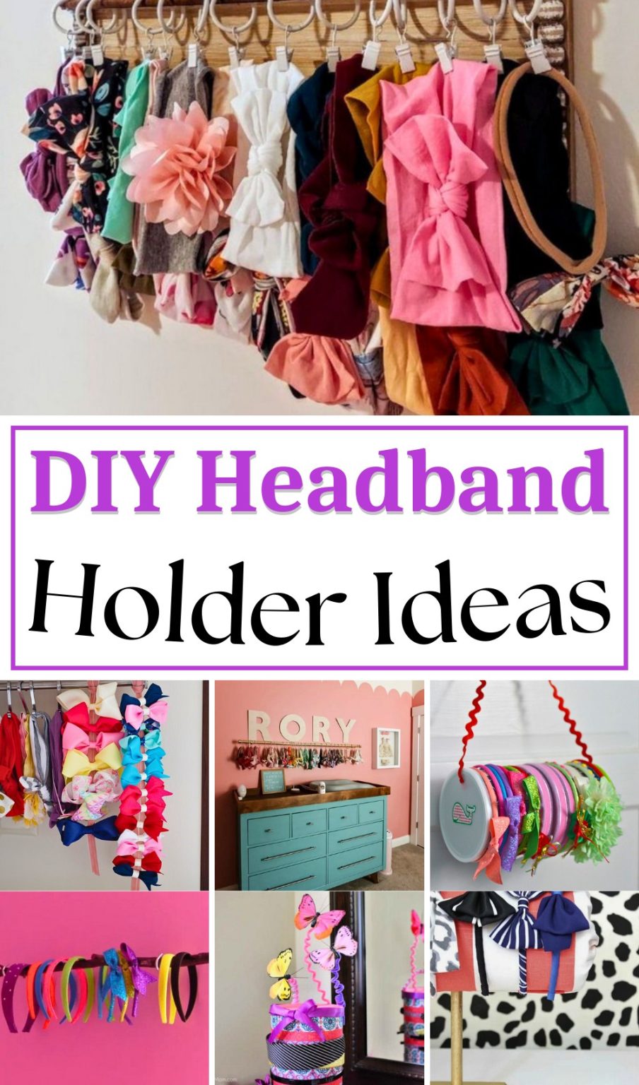 17 DIY Headband Holder Ideas - DIY Crafts