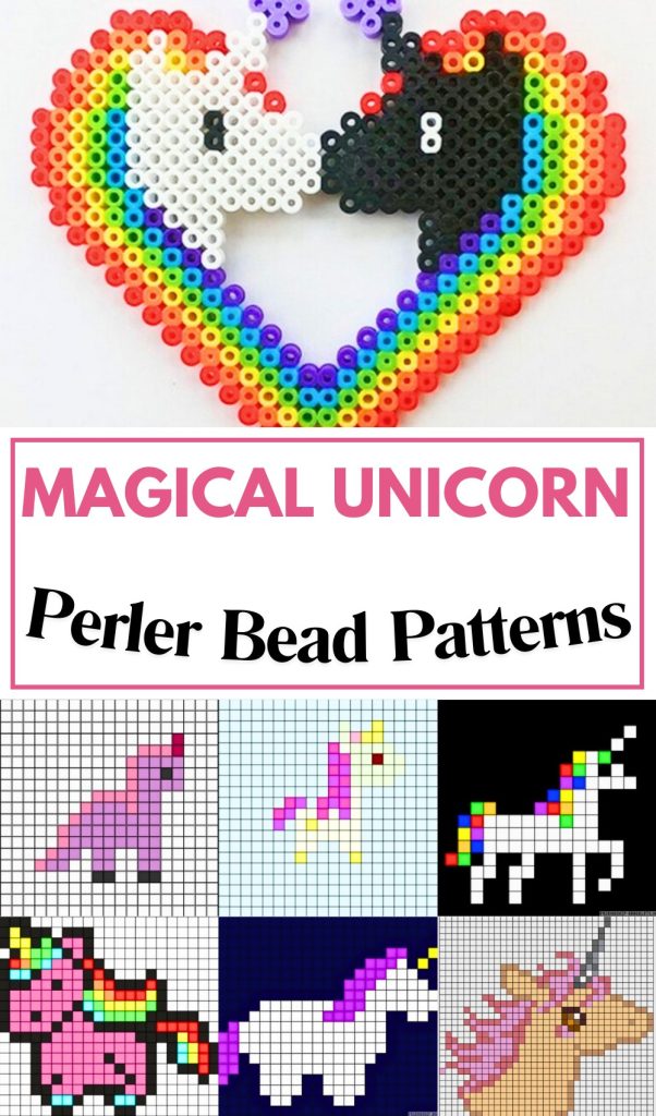 17 Easy Magical Unicorn Perler Beads Patterns - DIY Crafts