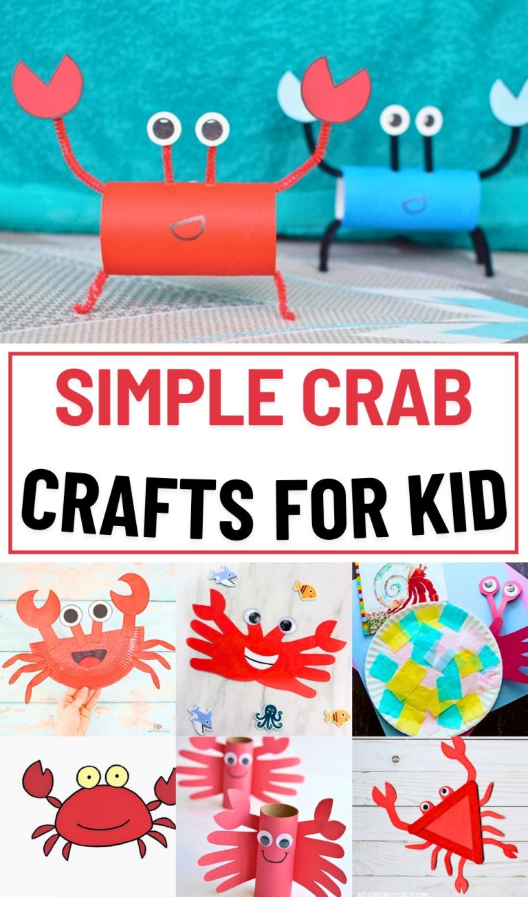 22 Simple Crab Crafts For Kid - DIY Crafts