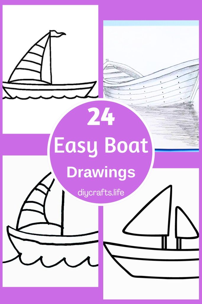 24 Boat Drawing Ideas - How To Draw Boat - DIY Crafts