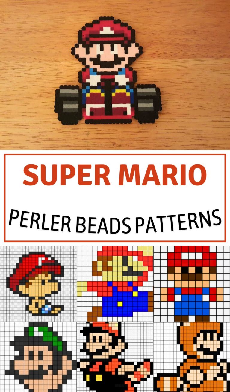 10 Super Mario Perler Bead Patterns Free - DIY Crafts