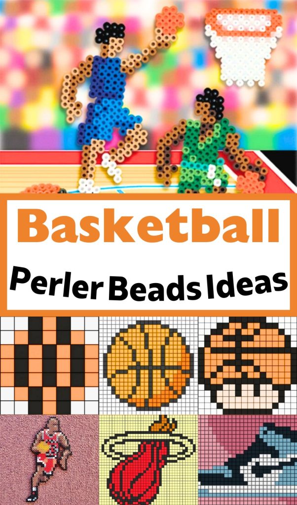9 Easy Basketball Perler Beads Patterns For NBA Fans - DIY Crafts