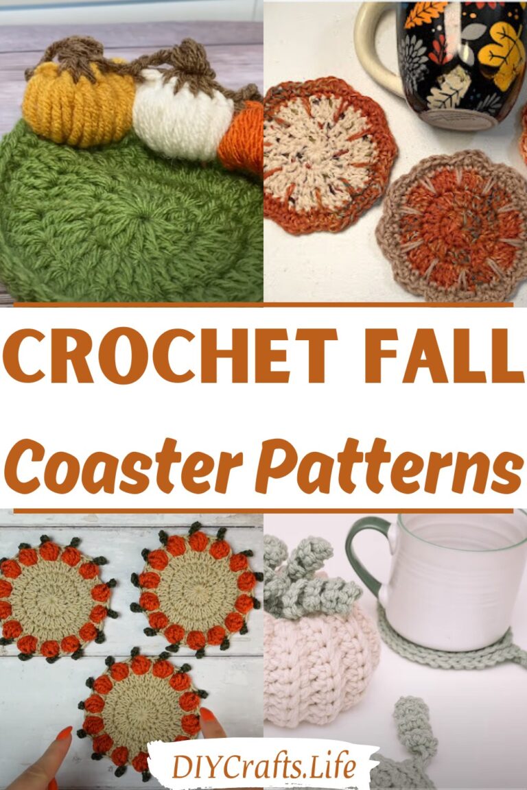 Crochet Fall Coaster Patterns For Seasonal Decor - DIY Crafts