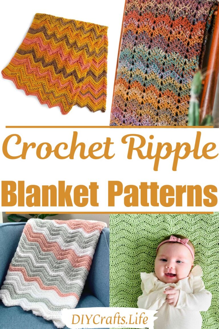 Crochet Ripple Blanket Patterns With Elegant Designs - DIY Crafts