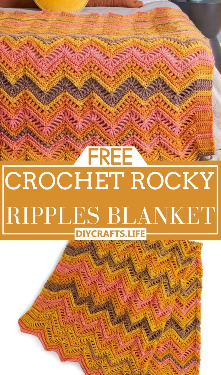 Crochet Ripple Blanket Patterns With Elegant Designs - DIY Crafts