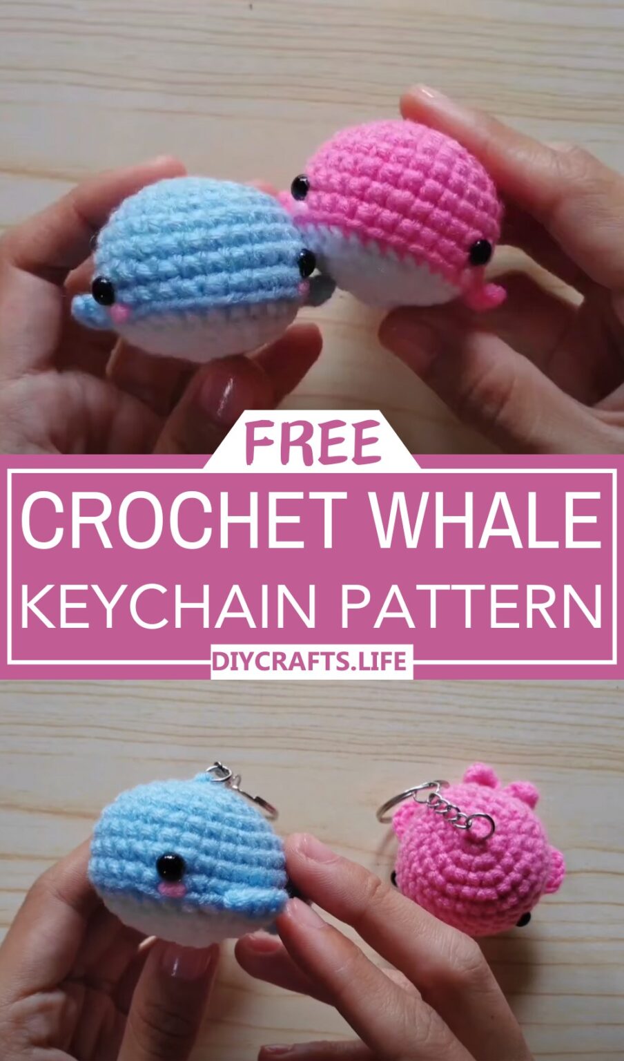 Crochet Sea Creature Amigurumi Keychain Patterns - DIY Crafts
