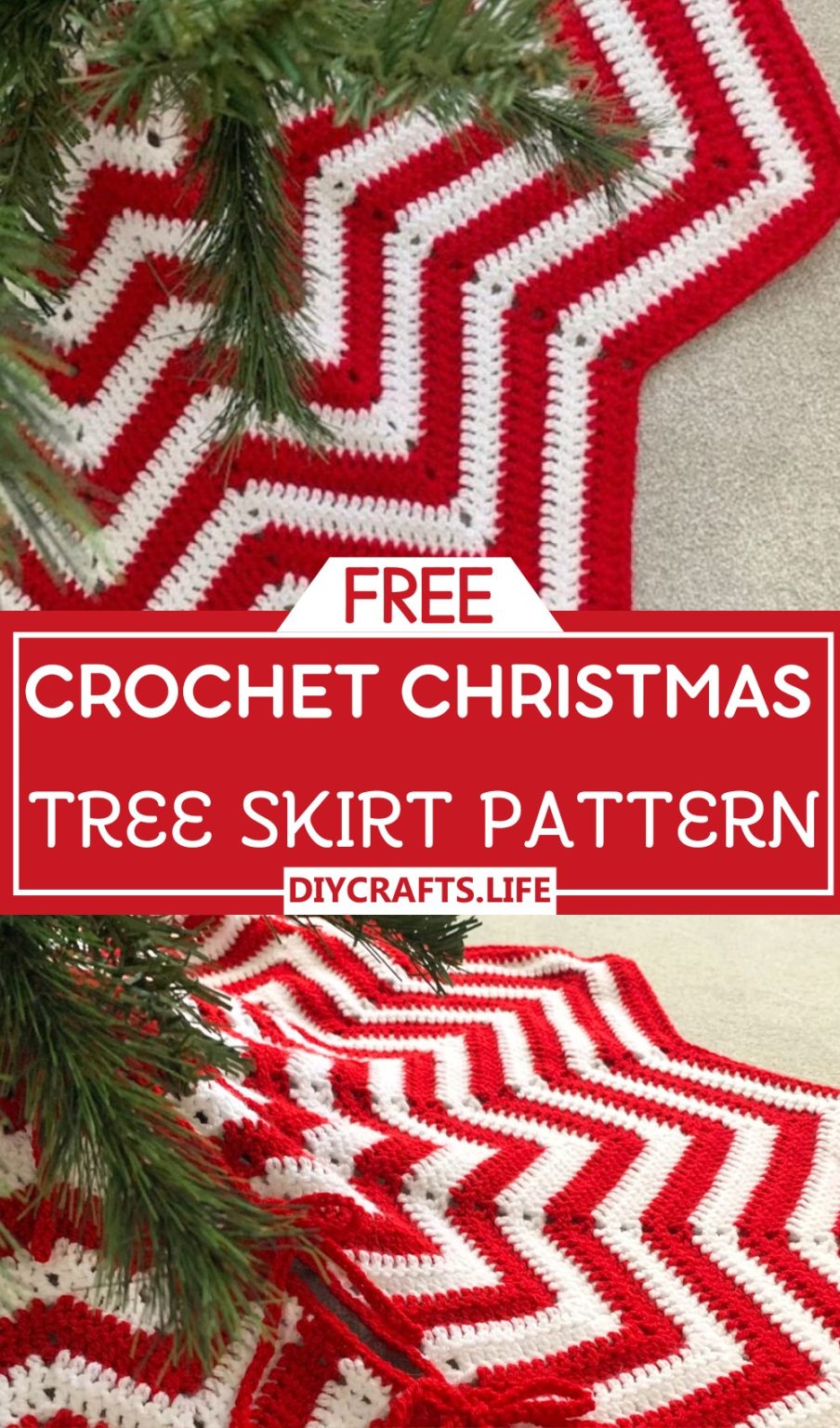 Crochet Tree Skirt Patterns For Christmas - DIY Crafts