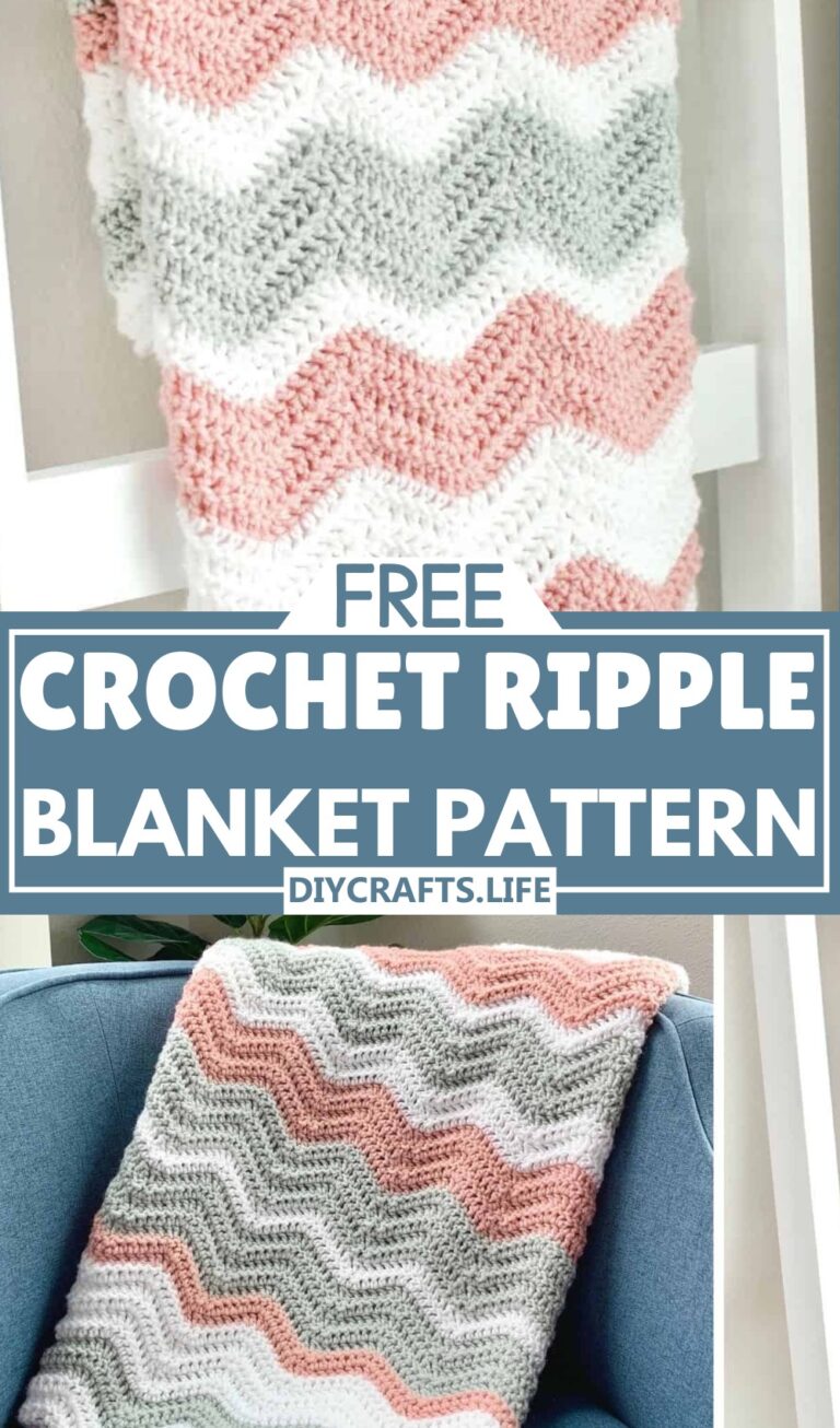 Crochet Ripple Blanket Patterns With Elegant Designs - DIY Crafts