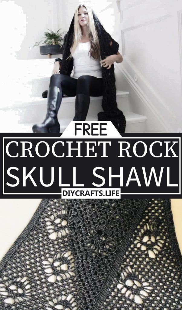 Stunning Crochet Skull Shawl Patterns for Every Crocheter - DIY Crafts