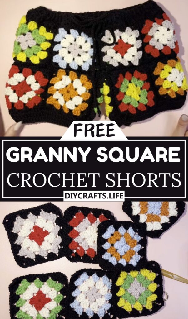 Handmade Crochet Granny Square Shorts Patterns - DIY Crafts