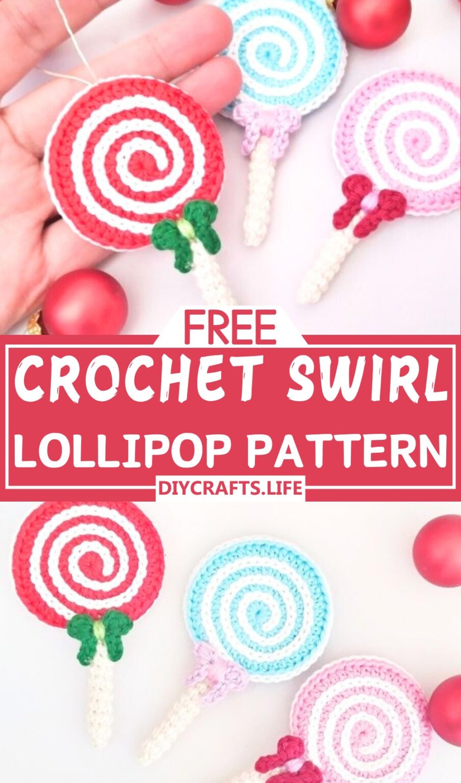 Crochet Christmas Swirl Ornament Patterns For Holiday Sparkle - DIY Crafts