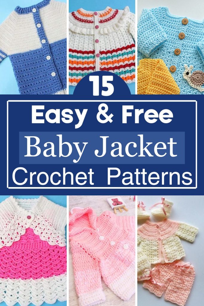 15 Free Crochet Baby Jacket Patterns - DIY Crafts