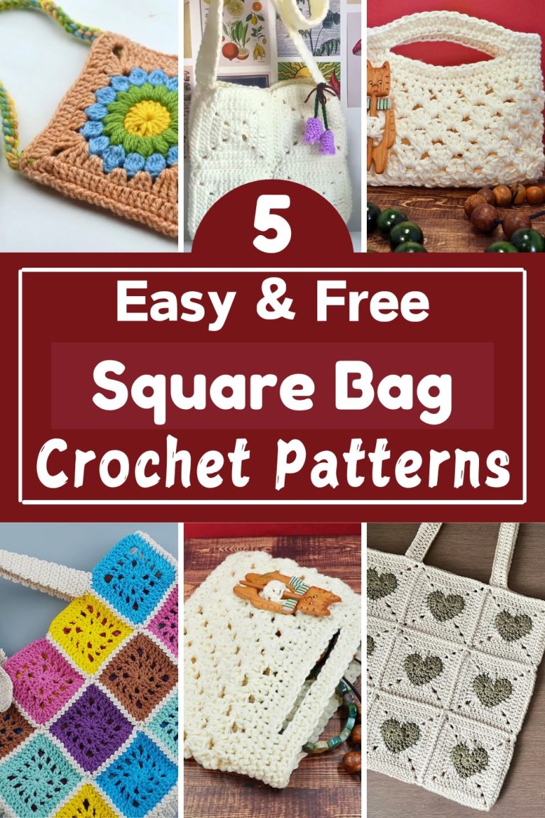 Crochet Square Bag Patterns & Practical Designs - DIY Crafts
