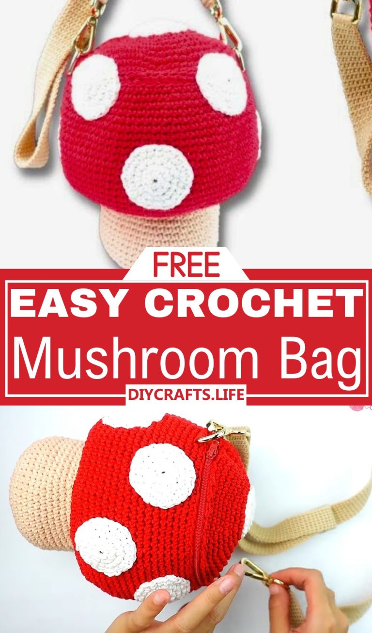 Crochet Mushroom Purse Patterns For Unique Accessories - DIY Crafts