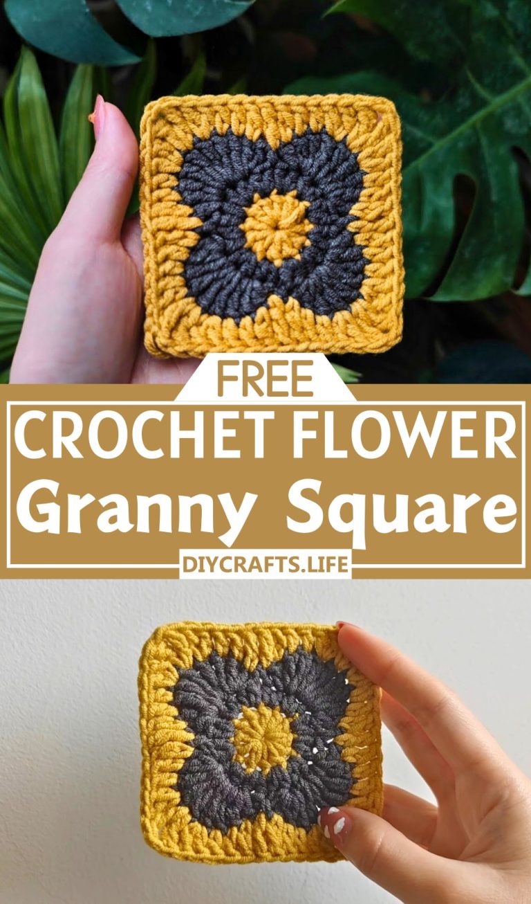 Crochet Flower Granny Square Patterns - DIY Crafts