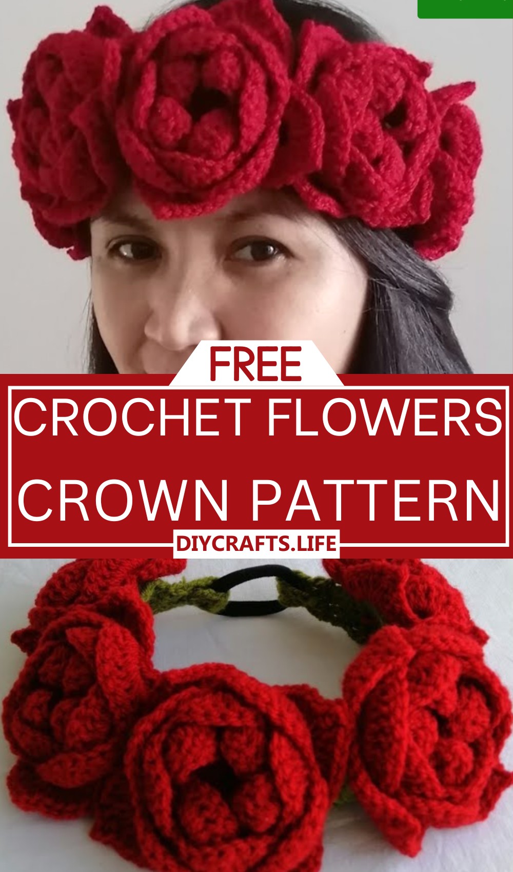 Crochet Flower Crown Patterns - Handmade Boho Accessories - DIY Crafts