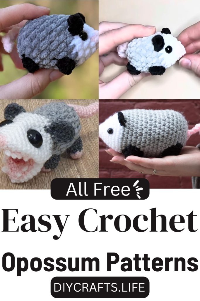Crochet Opossum Amigurumi Patterns For Cuddly Creations - DIY Crafts