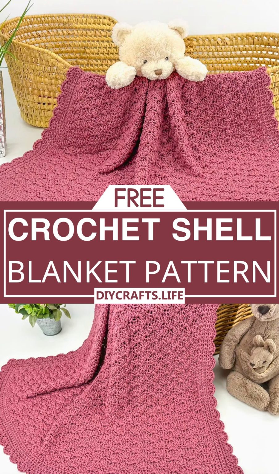 Elegant Shell Stitch Crochet Blanket Patterns - DIY Crafts