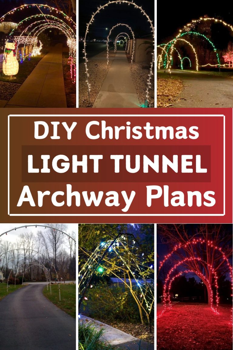 6 DIY Christmas Light Tunnel Archway Plans - DIY Crafts