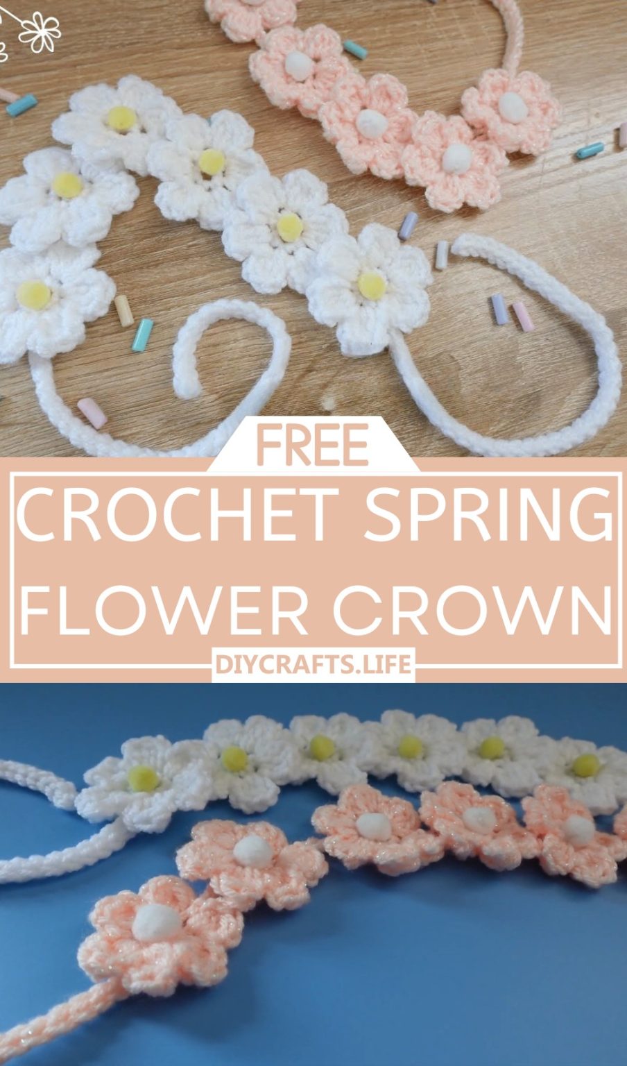 Crochet Flower Crown Patterns - Handmade Boho Accessories - DIY Crafts
