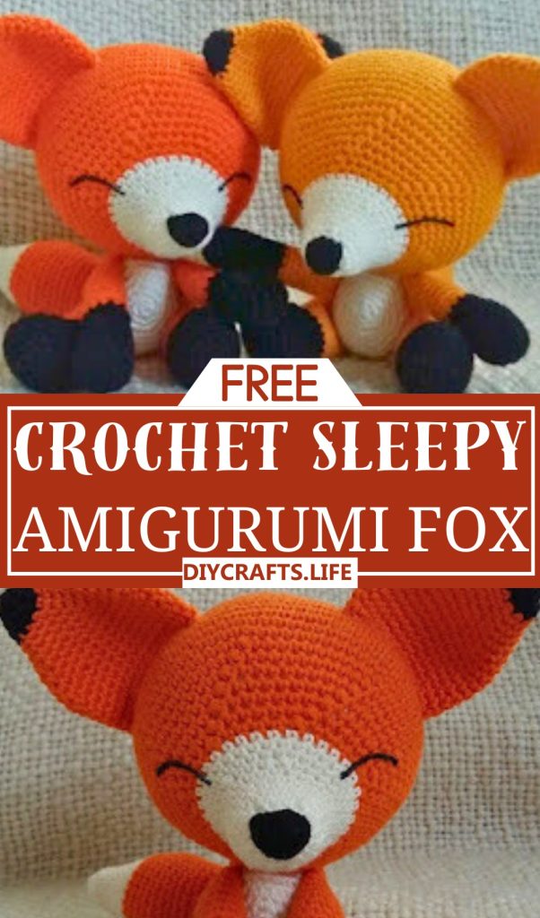 Crochet Sleeping Fox Patterns For Cuddly Companions - DIY Crafts