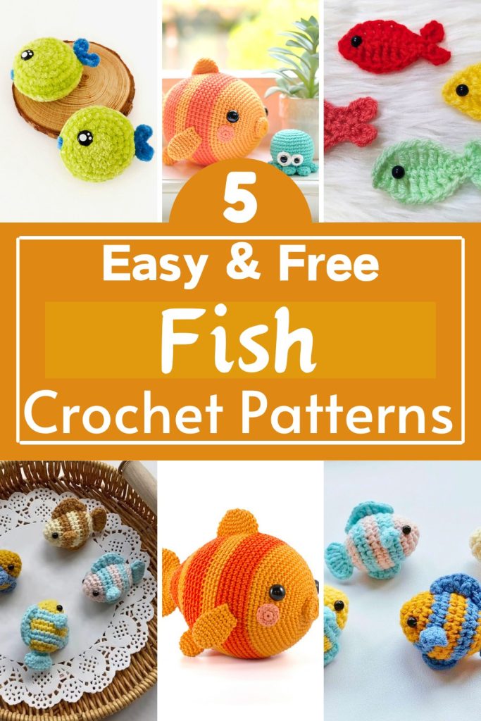 Crochet Fish Patterns For Aquatic Gifts & Decorations - DIY Crafts