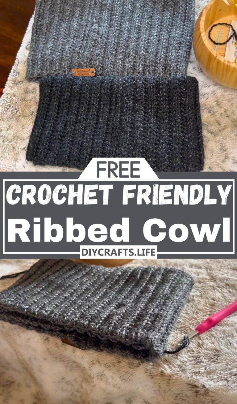 Easy Crochet Ribbed Cowl Patterns - DIY Crafts