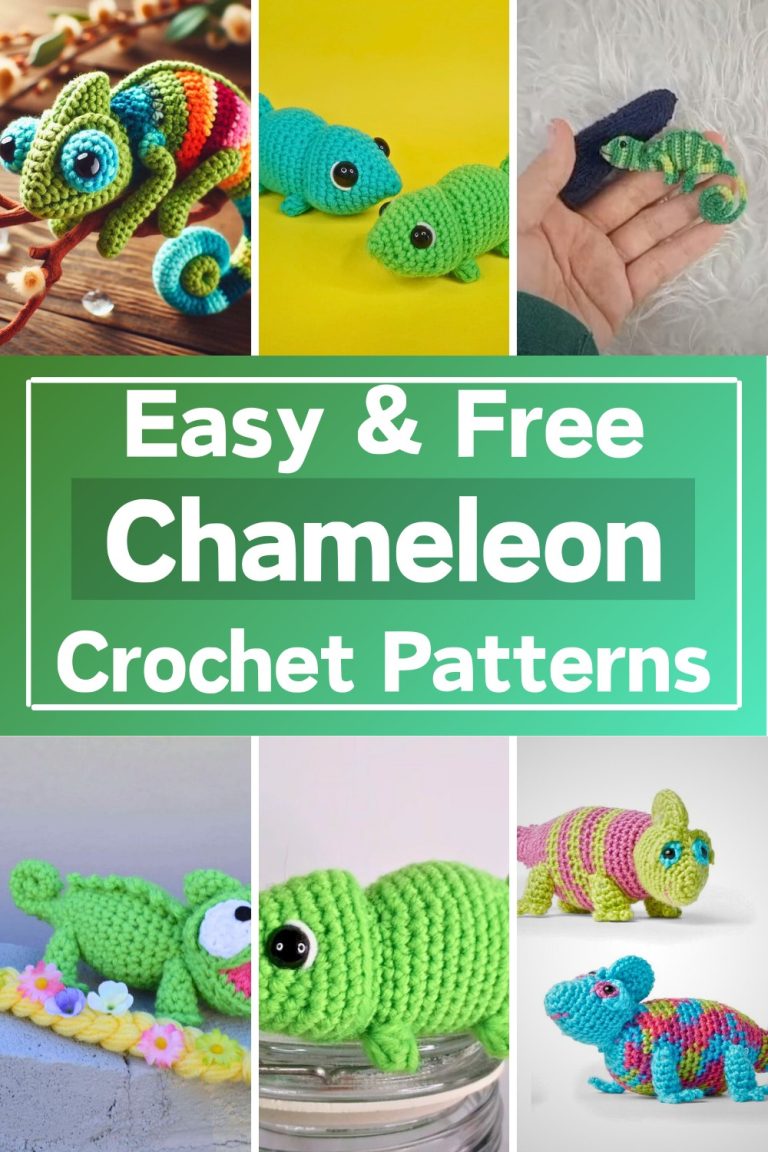 Free Chameleon Crochet Patterns For Colorful Amigurumis - DIY Crafts