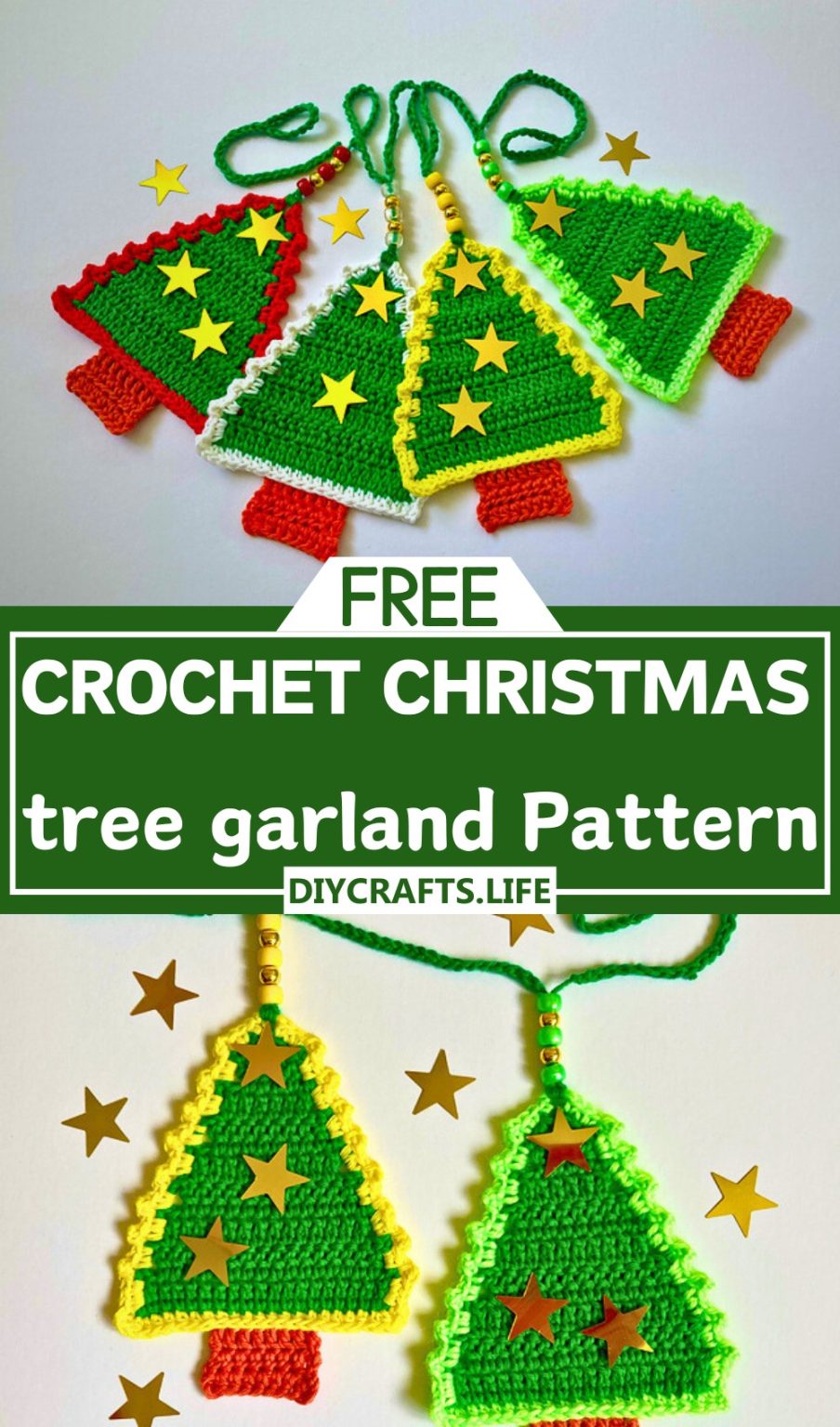 20 Crochet Christmas Garland Patterns For This Season - DIY Crafts