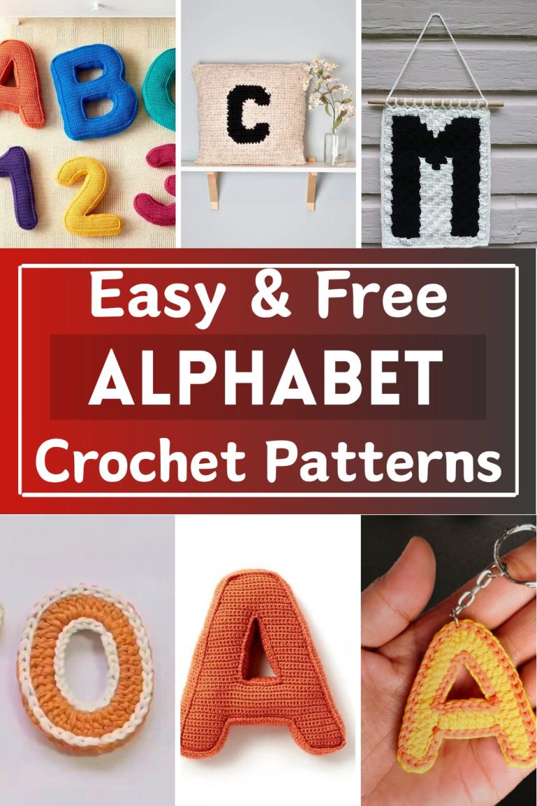 Easy Crochet Alphabet Patterns For Kids Learning - DIY Crafts