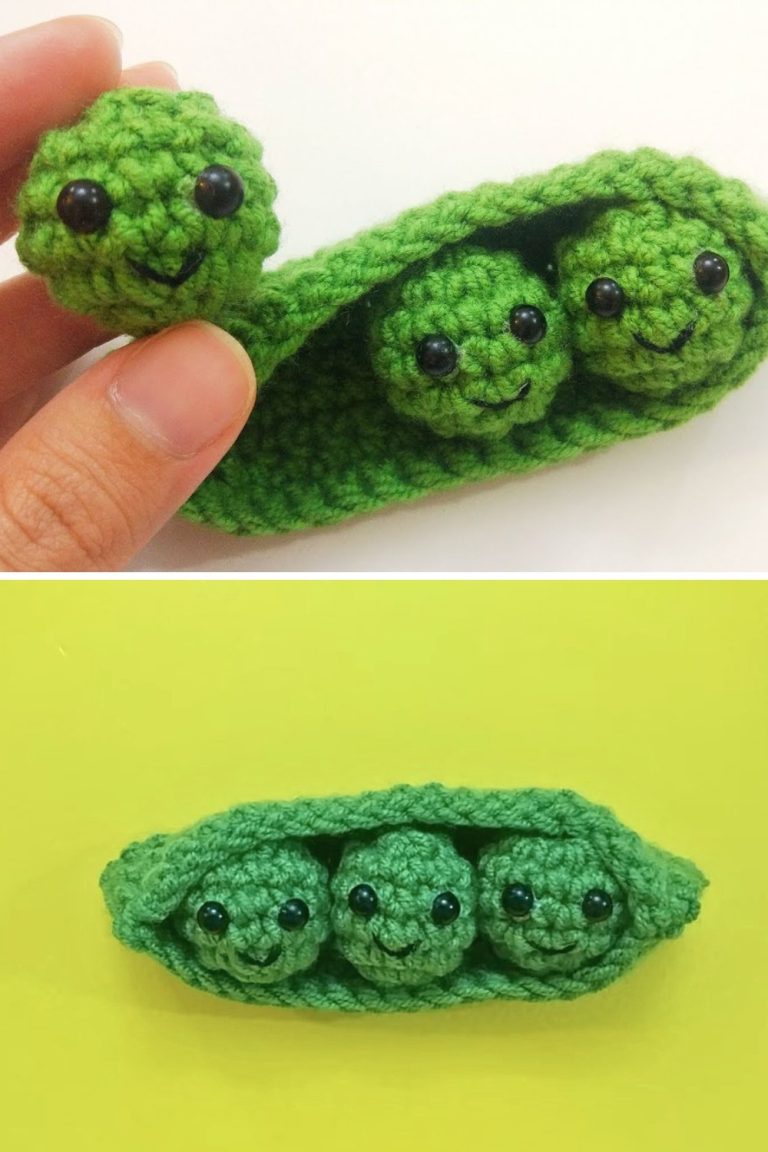 Easy Crochet Peas in a Pod Patterns for Beginners - DIY Crafts