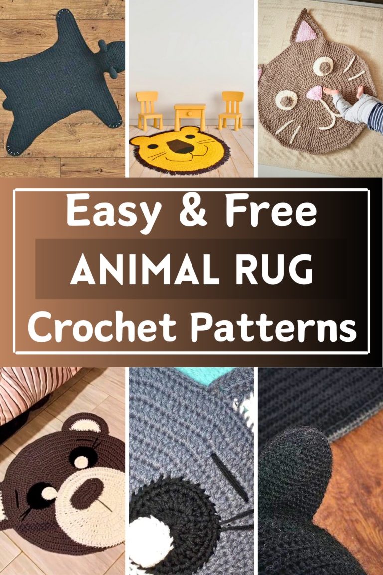 Crochet Animal Rug Patterns for Home & Gifts - DIY Crafts