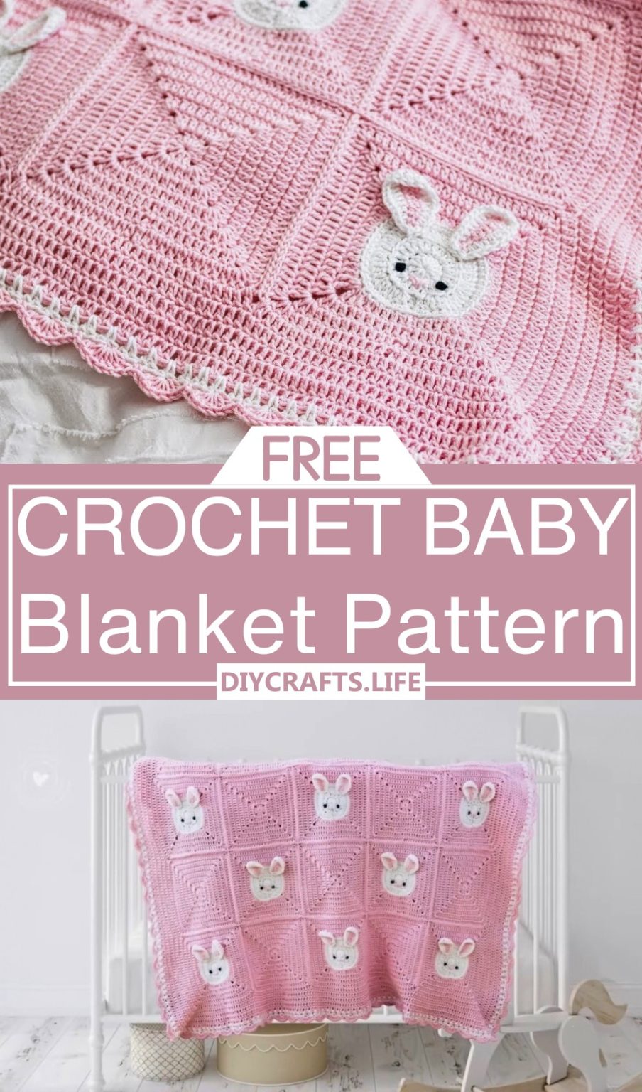 Crochet Bunny Blanket Patterns For Everyone - DIY Crafts