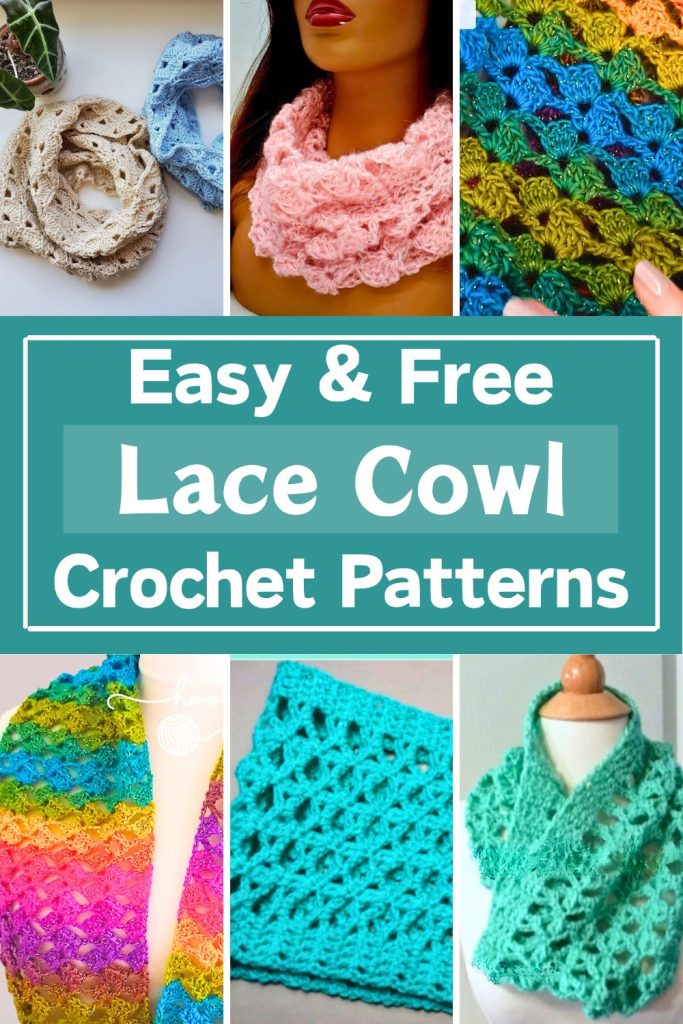 Easy & Elegant Crochet Lace Cowl Patterns - DIY Crafts