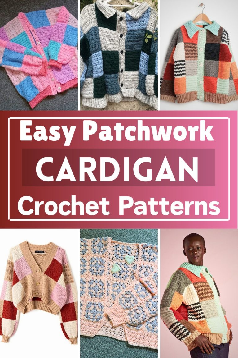 8 Best Free Crochet Patchwork Cardigan Patterns - DIY Crafts