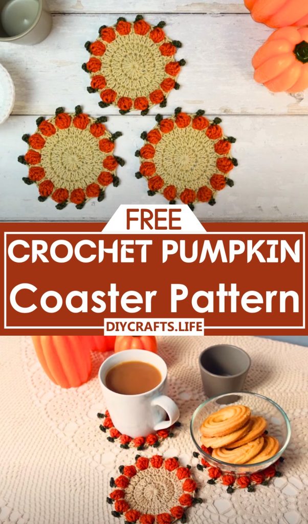 Crochet Fall Coaster Patterns For Seasonal Decor - DIY Crafts